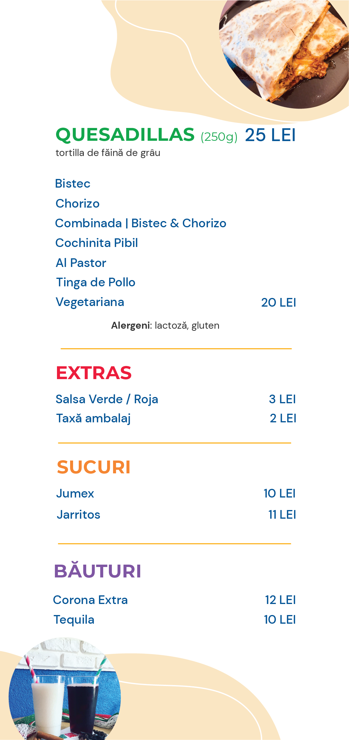 Meniu - Bodega del Taco